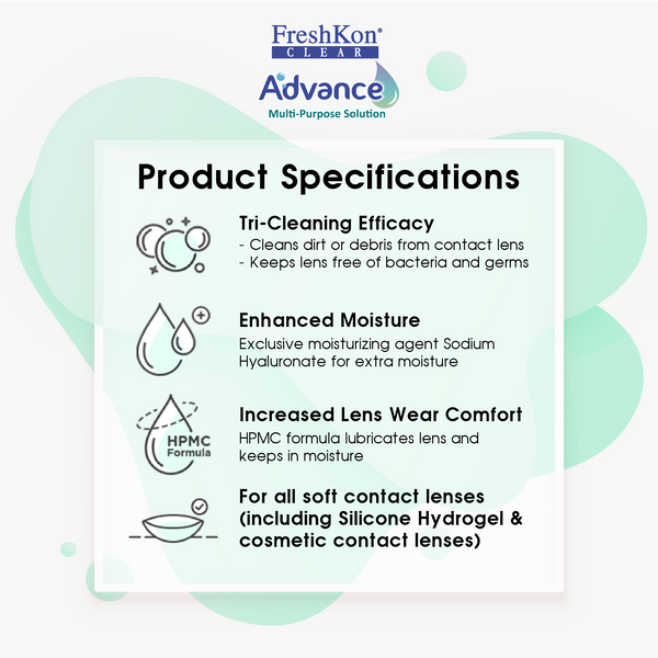 FreshKon CLEAR Advance Multi-Purpose Solution 100ml – EVO OPTOMETRY