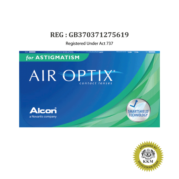 AIR OPTIX plus Hydraglyde for ASTIGMATISM Monthly (3 pcs) + [FREE 1 pc ...