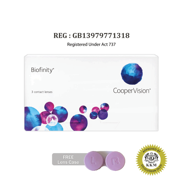 CooperVision Biofinity Silicone Hydrogel Monthly Contact Lenses (3 pcs ...
