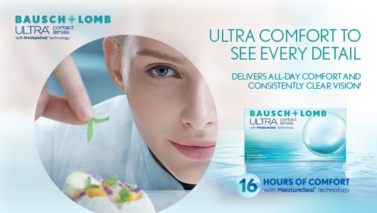 BAUSCH + LOMB ULTRA Monthly Silicone Hydrogel Contact Lenses (3 pcs ...